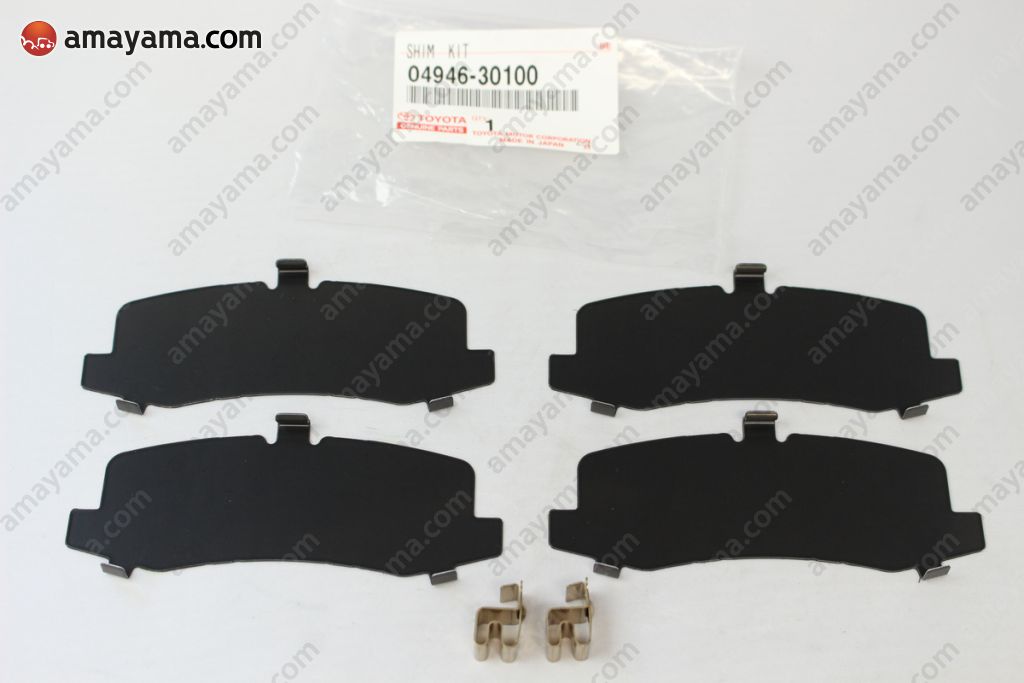 Genuine Toyota 04946-30100 (0494630100) SHIM KIT, ANTI SQUEAL (FOR REAR ...
