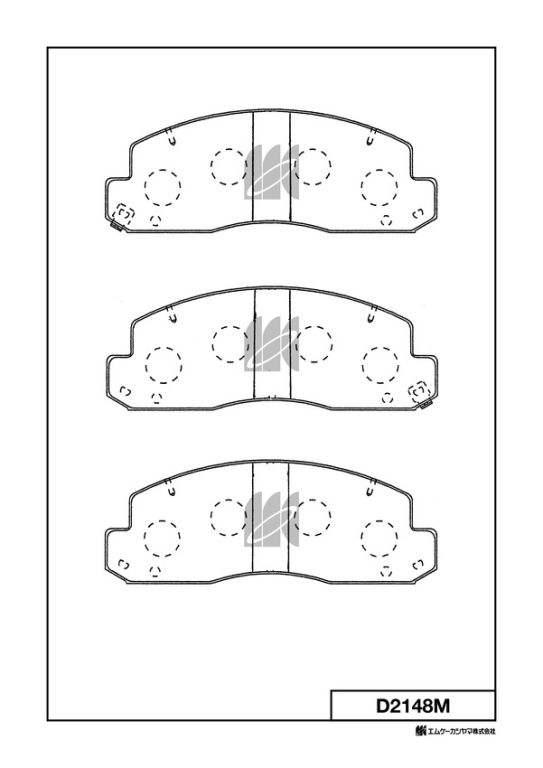 Buy Kashiyama D2148M Brake Pads, Set. Photos, weight - Amayama