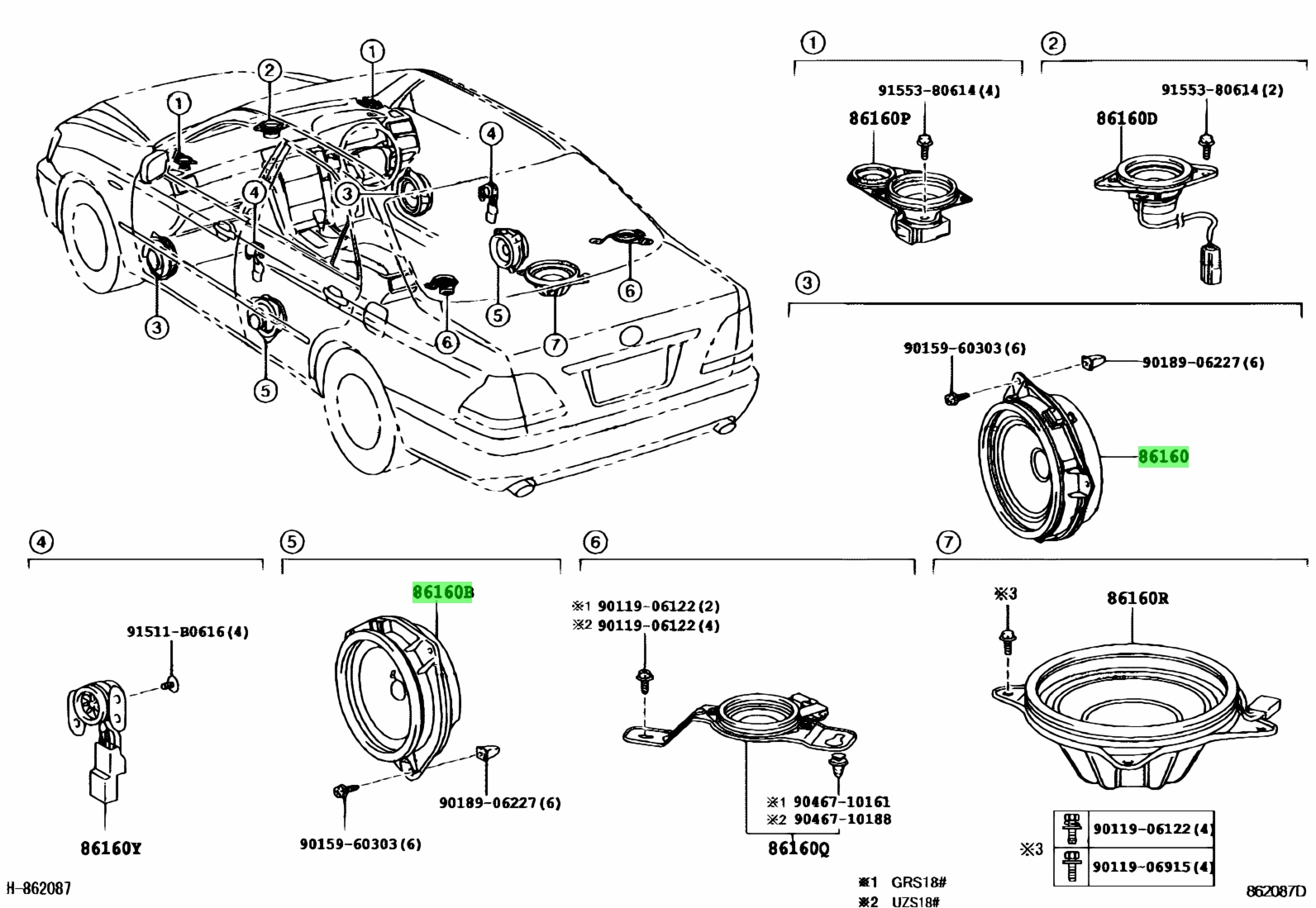 Buy Genuine Toyota 861600WB10 (86160-0WB10) Speaker Assy. Prices, fast ...