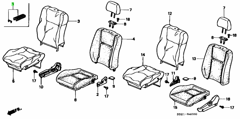 Buy Genuine Honda 04810SB3000 (04810-SB3-000) C Clip Set, Trim Fastener ...
