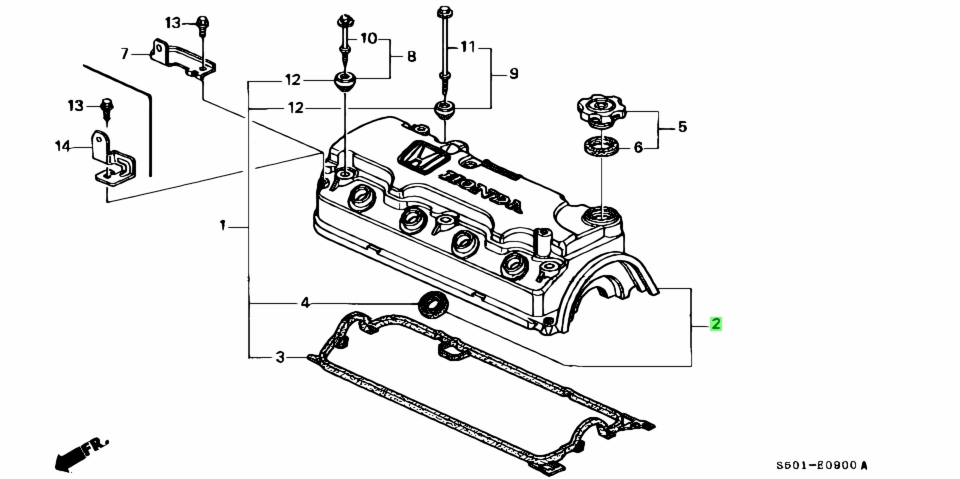 Купить Honda 12310P7A000 (12310-P7A-000) Cover Comp., Cylinder Head для ...