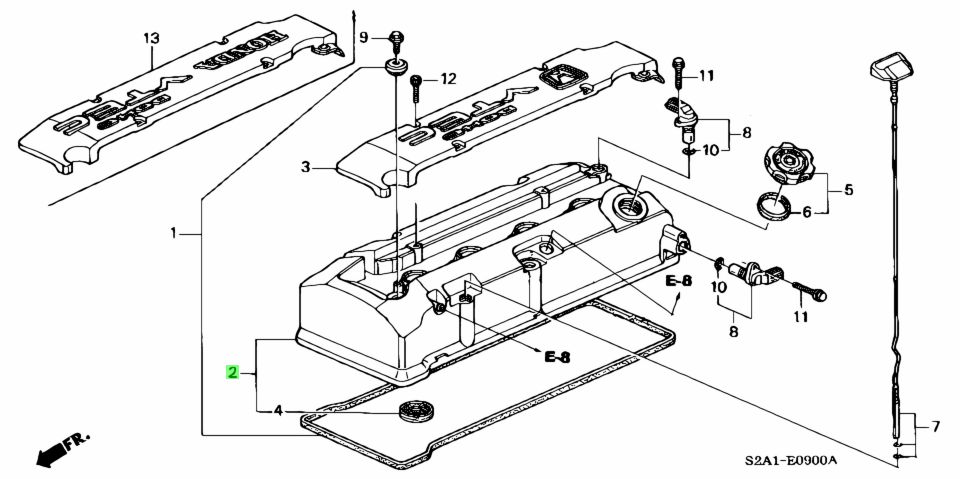 Buy Genuine Honda 12310PCX000 (12310-PCX-000) Cover Comp., Cylinder ...