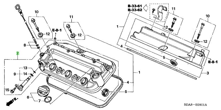 Buy Genuine Honda 12310RCAA03 (12310-RCA-A03) Cover Comp., Fr. Cylinder ...