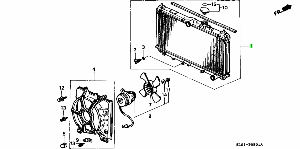 Buy Genuine Honda 19010PT0004 (19010-PT0-004) Radiator Comp.. Prices ...