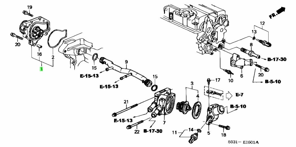 Buy Genuine Honda 19200P72013 (19200-P72-013) Pump Comp., Water. Prices ...