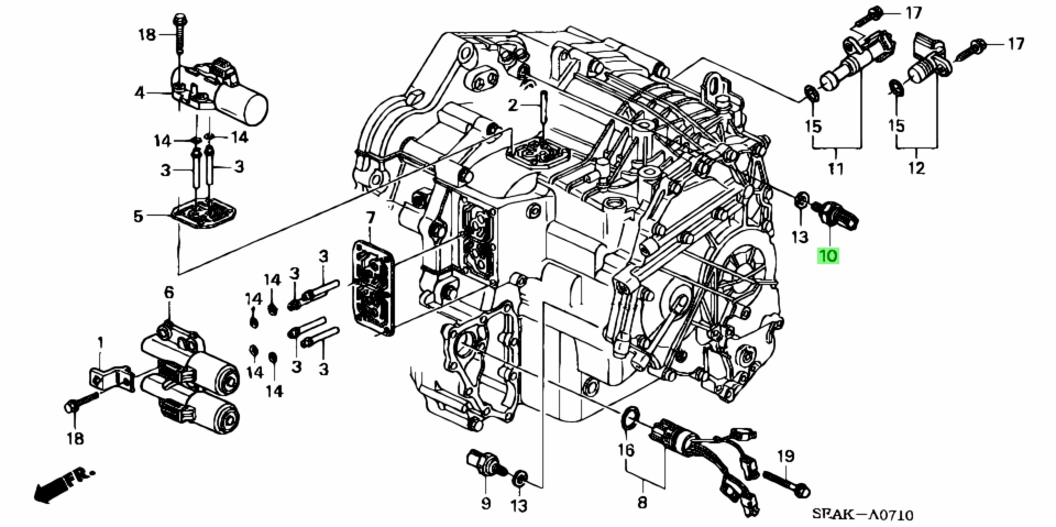 Buy Genuine Honda 28600RCR004 (28600-RCR-004) Switch Assy., At Oil ...