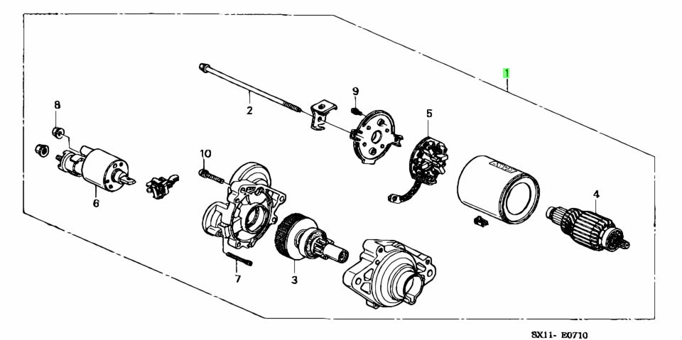 Buy Genuine Honda 31200PAAA02 (31200-PAA-A02) Motor Assy., Starter (Sm ...