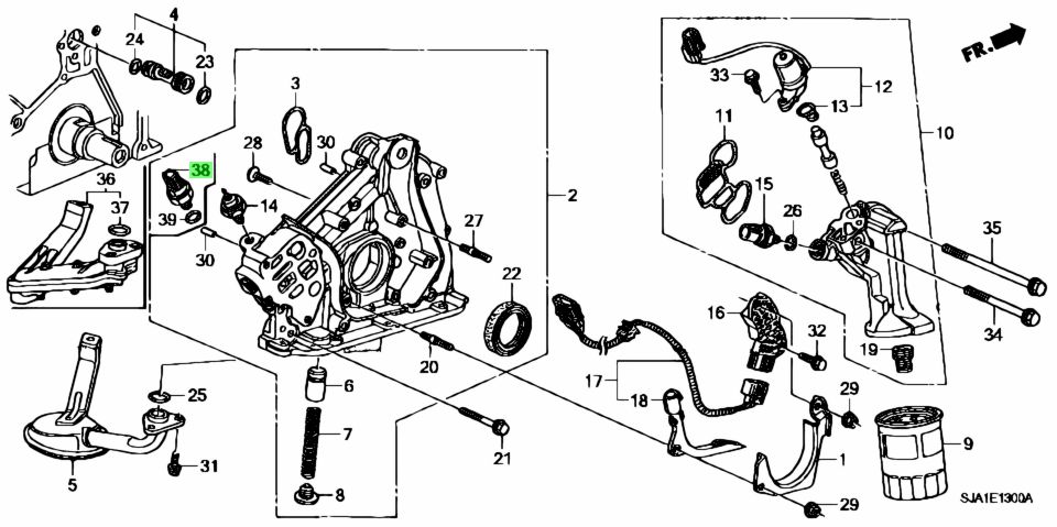 Buy Genuine Honda 37240R72A01 (37240-R72-A01) Switch Assy., Oil ...