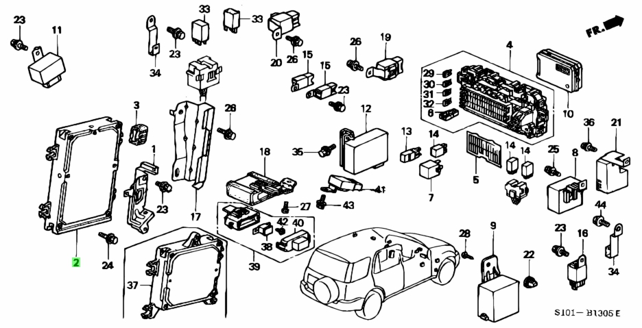 Купить Honda 37820P3F921 (37820-P3F-921) Ecu для Honda CR-V. Цены ...