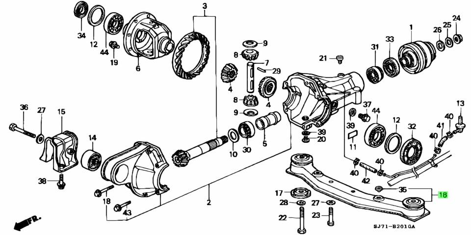 Buy Genuine Honda 50720SJ7050 (50720-SJ7-050) Arm, Suspension. Photos ...