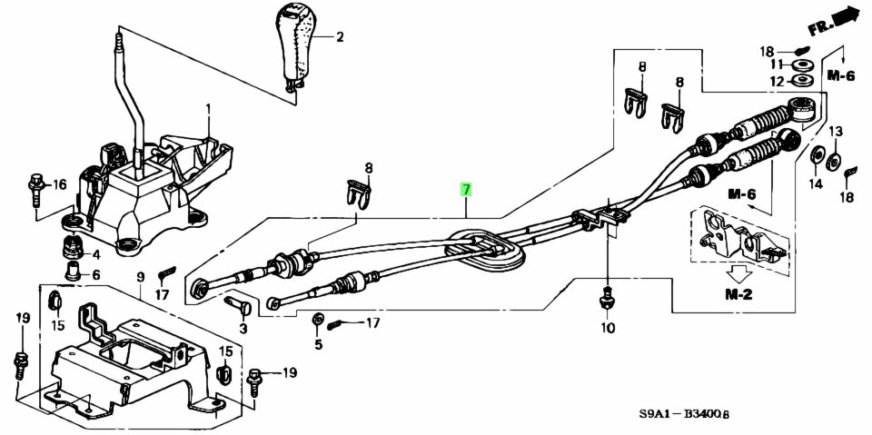 Buy Genuine Honda 54310S9A033 (54310-S9A-033) Wire Comp., Change for ...