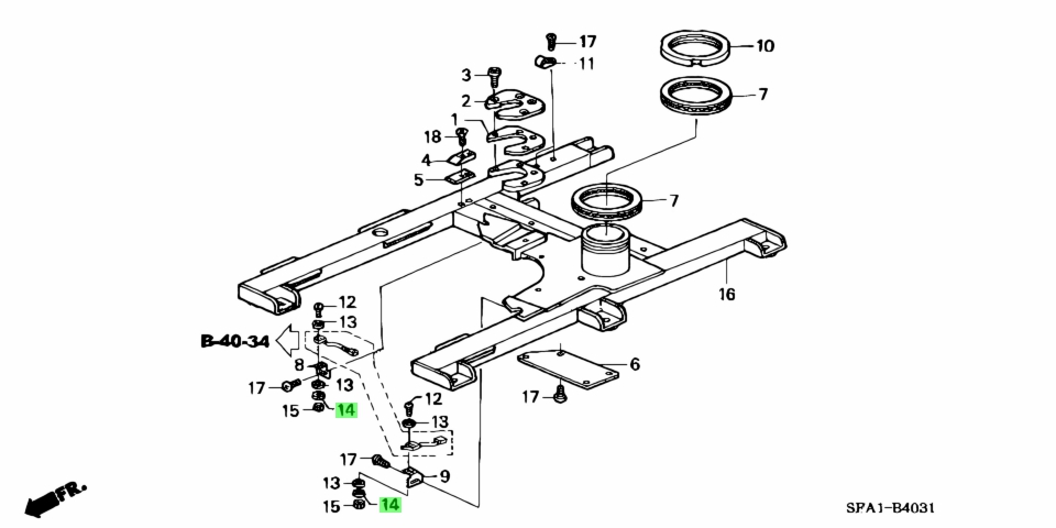 Buy Genuine Honda 69277SJWJ00 (69277-SJW-J00) Washer, Spring for Honda ...