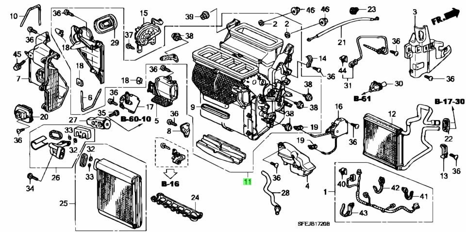 Buy Genuine Honda 79106SFE942 (79106-SFE-942) Heater Sub Assy. for ...