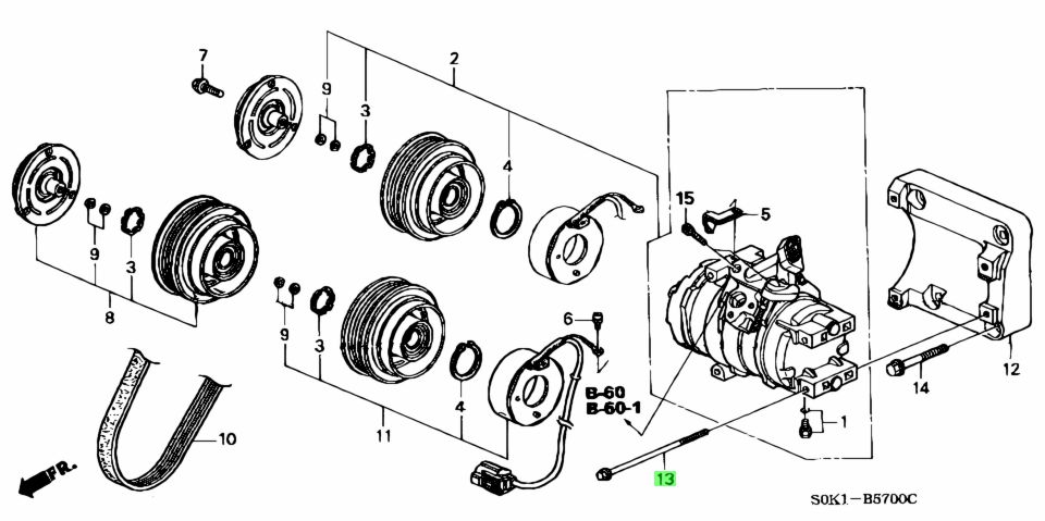 Buy Genuine Honda 90023P8AA00 (90023-P8A-A00) Bolt, Flange 8X85. Prices ...