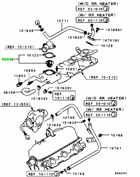 Купить Mitsubishi MD351861 Термостат. Цены, быстрая доставка ...