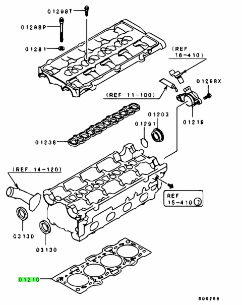 Buy Genuine Mitsubishi MD367277 Gasket,cylinder Head. Prices, fast ...