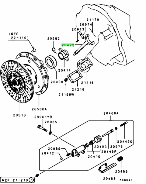 Buy Genuine Mitsubishi MD704243 Fork,clutch Release for Mitsubishi Jeep ...