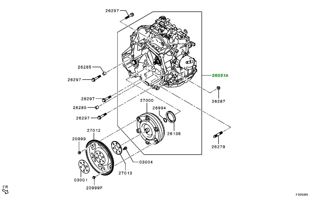 Buy Genuine Mitsubishi MQ514795 Torque Converter & Automatic Transaxle ...