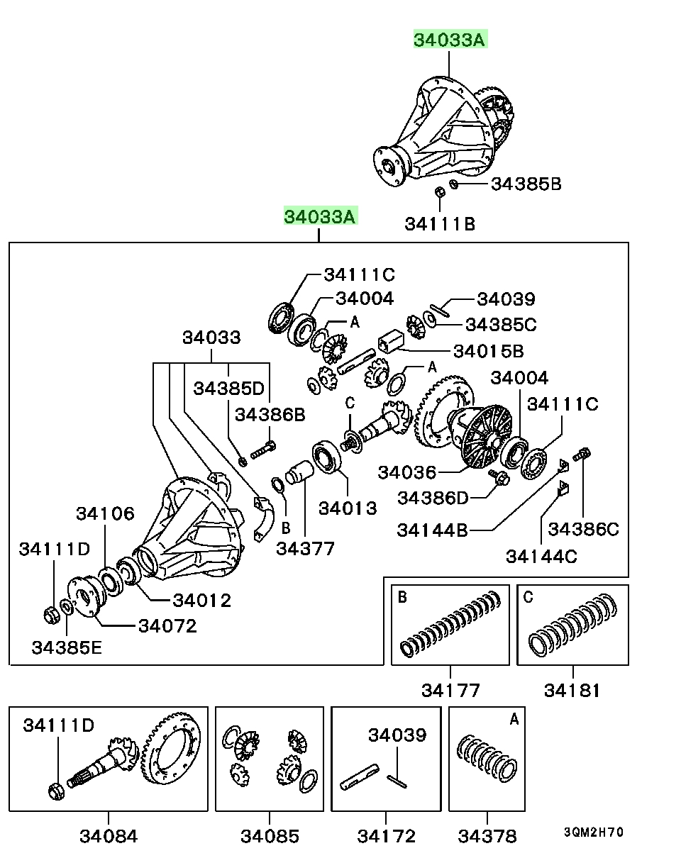 Buy Genuine Mitsubishi MR528183 Carrier Assy,rr Diff for Mitsubishi ...