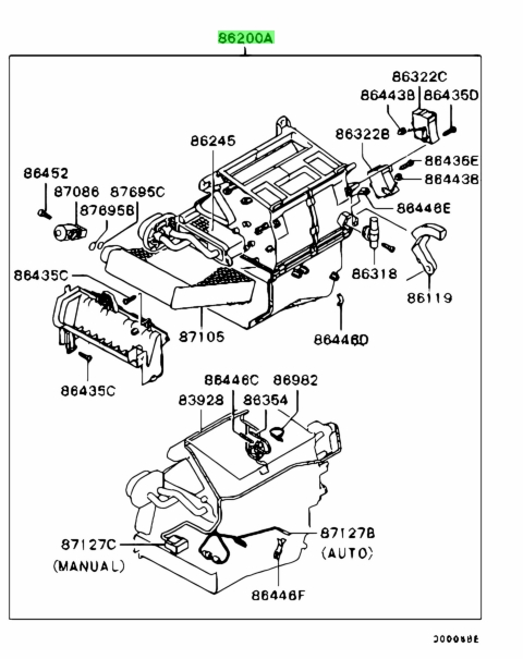 Buy Genuine Mitsubishi MR958559 Heater Assy. Photos, weight - Amayama