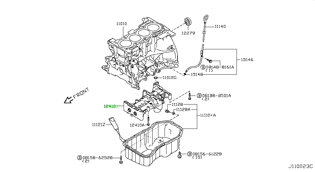 Buy Genuine Nissan 12410MA00D (12410-MA00D) Balancer Compl for Nissan ...