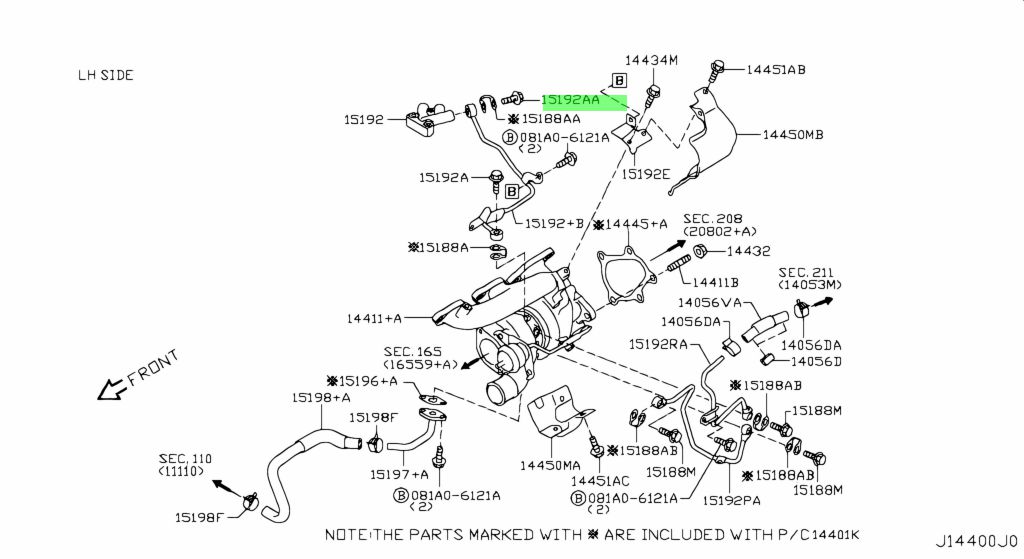 Buy Genuine Nissan 16432VK50A (16432-VK50A) Bolt, Eye. Prices, fast ...