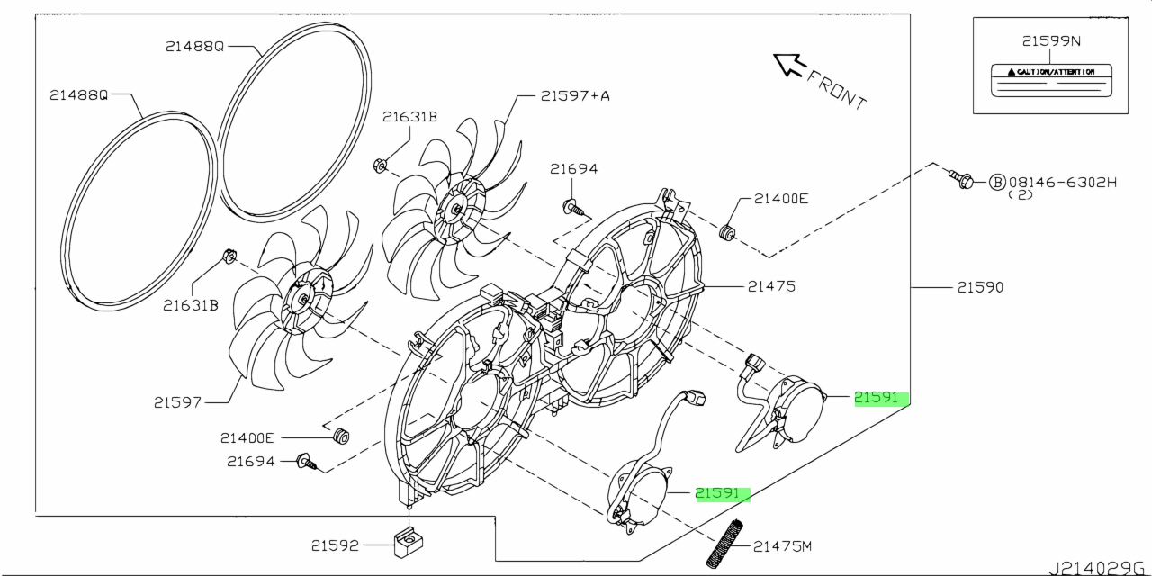 Buy Genuine Nissan 21487JN20A (21487-JN20A) Motor Assembly, Fan. Prices ...