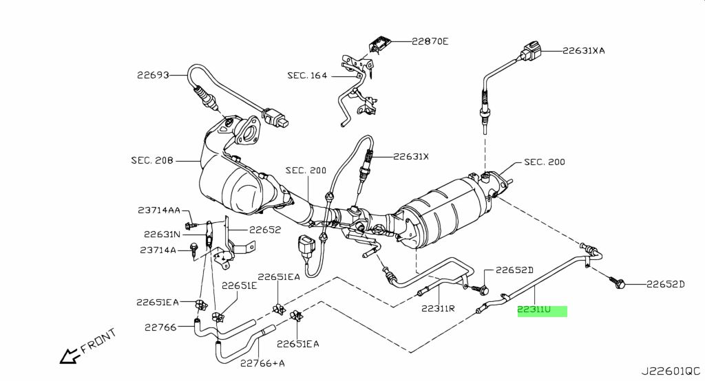 Buy Genuine Nissan 22341JY01A (22341-JY01A) Tube Assembly-Pressure ...