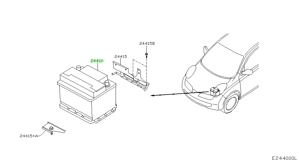Buy Genuine Nissan 24410AX600 (24410-AX600) Battery. Photos - Amayama