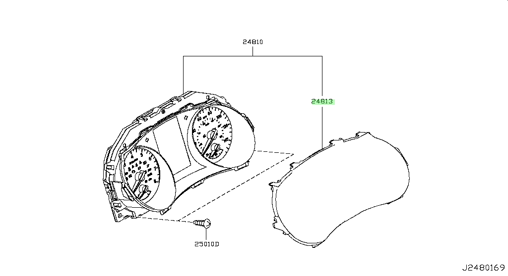 Купить Nissan 248137FR0A (24813-7FR0A) Накладка Пластиковая. Цены ...