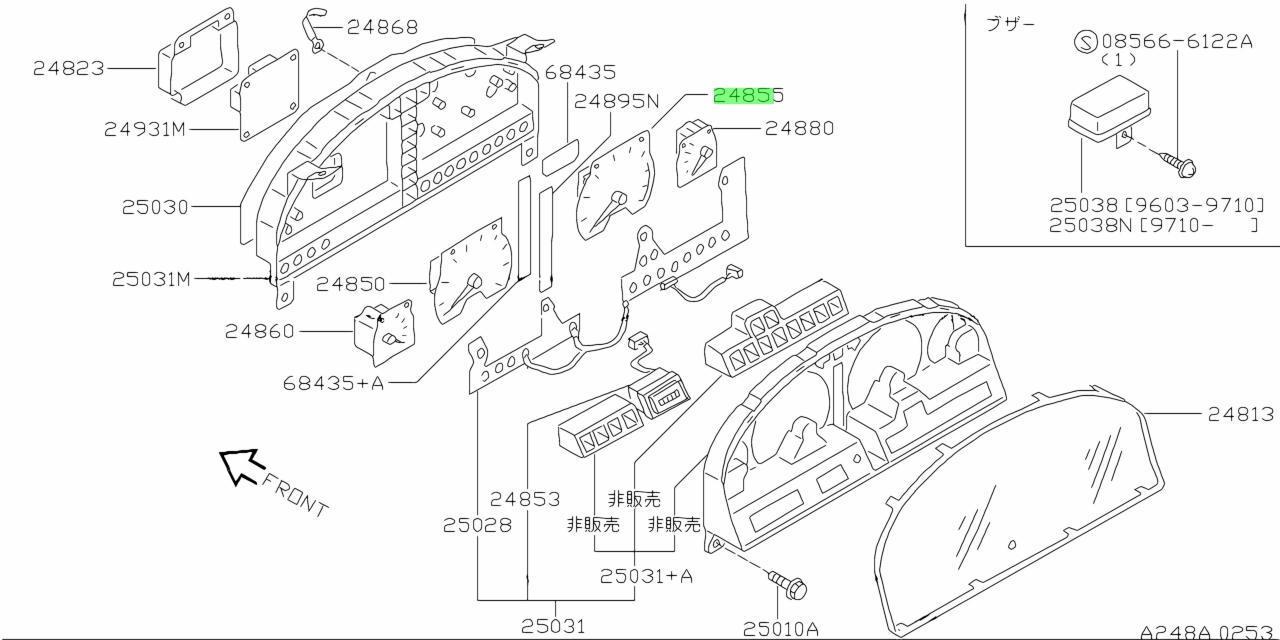 Buy Genuine Nissan 248258P200 (24825-8P200) Tachometer Assembly for ...