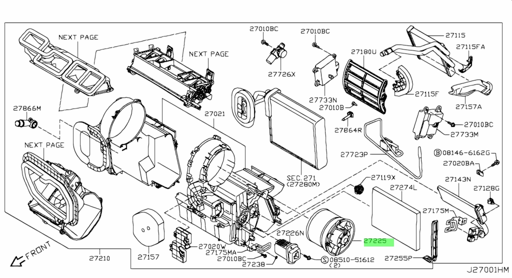 Buy Genuine Nissan 27225EN00B (27225-EN00B) Motor Assembly-Blower W ...