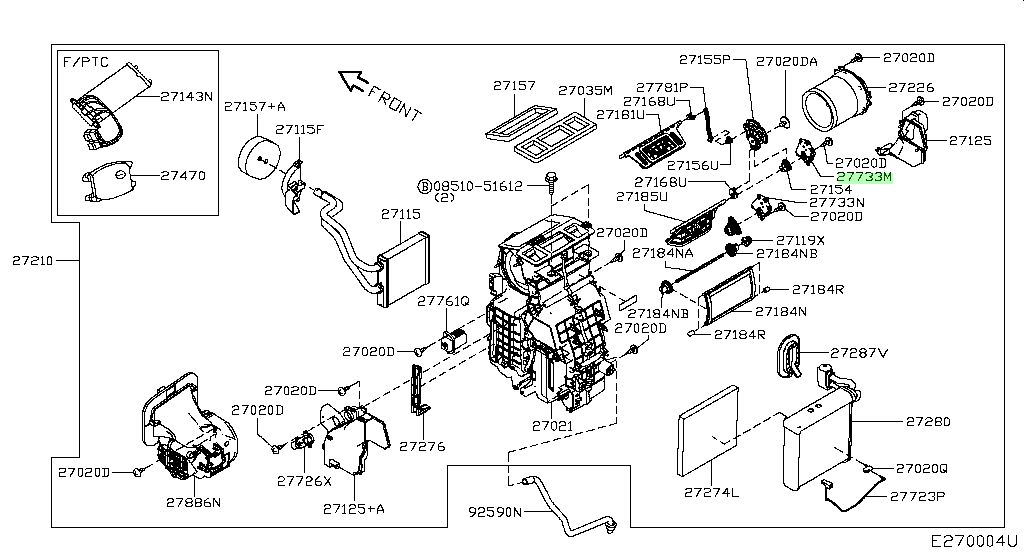 Buy Genuine Nissan 277313VA0A (27731-3VA0A) Actuator Assembly-Mode ...