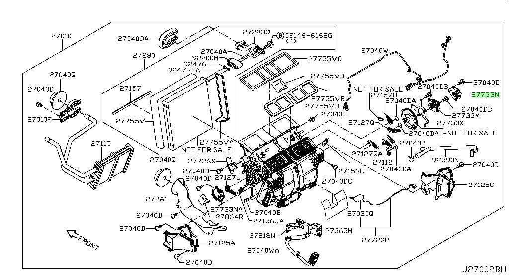 Buy Genuine Nissan 277324GA0A (27732-4GA0A) Actuator Assembly-Air Mix ...