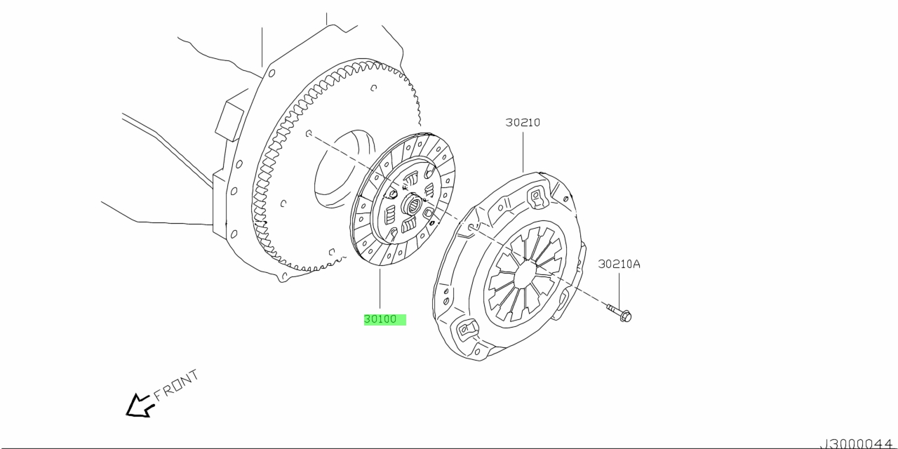 Buy Genuine Nissan 30100AX00A (30100-AX00A) Disc Assembly, Clutch for ...