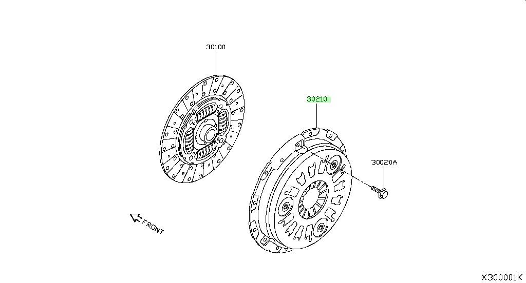 Buy Genuine Nissan 302104JA0B (30210-4JA0B) Cover Assembly-Clutch ...