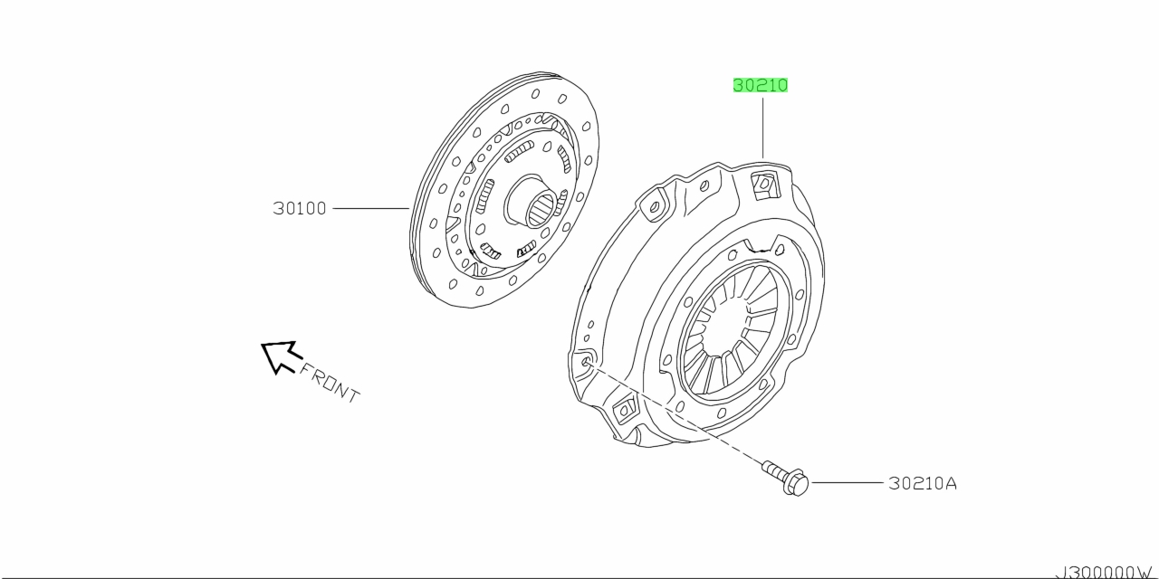 Buy Genuine Nissan 302107T000 (30210-7T000) Cover Assembly, Clutch for ...
