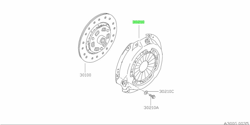 Buy Genuine Nissan 30210AA001 (30210-AA001) Cover Assembly, Clutch ...