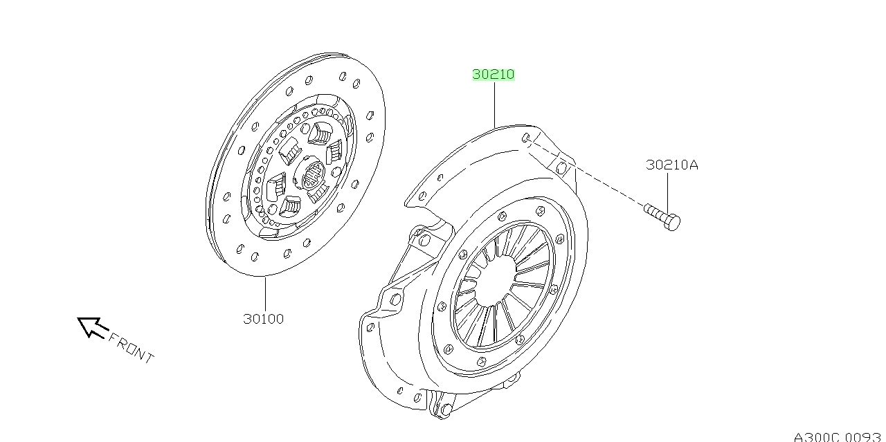 Buy Genuine Nissan 30210VB000 (30210-VB000) Cover Assembly, Clutch ...