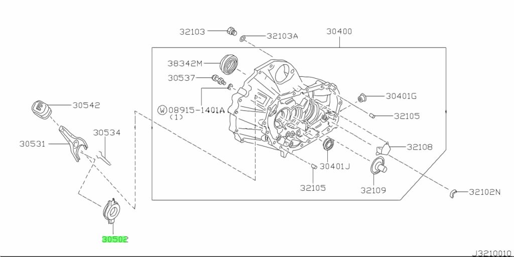 Buy Genuine Nissan 305021W720 (30502-1W720) Bearing, Clutch Release ...