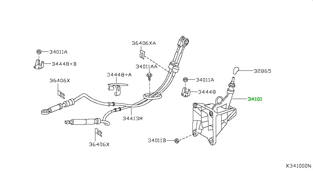 Buy Genuine Nissan 34101ET80A (34101-ET80A) Link Assembly-Transmission ...