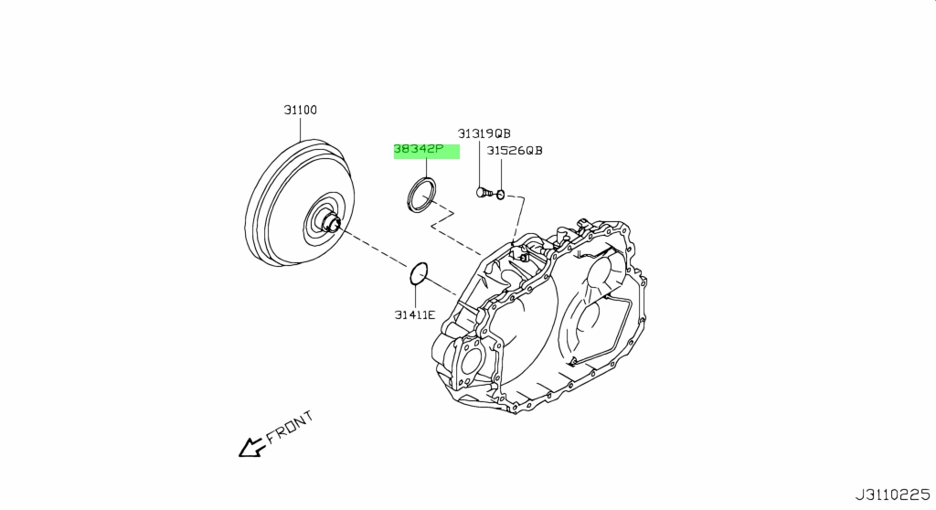 Buy Genuine Nissan 383423WX0B (38342-3WX0B) Seal-Oil,differential ...
