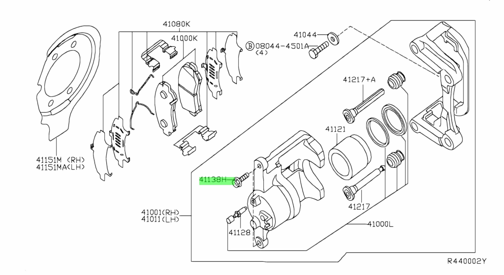 Buy Genuine Nissan 41136ET01A (41136-ET01A) Bolt-Pin. Prices, fast ...