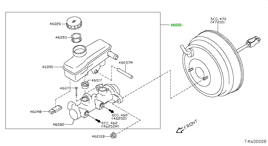 Buy Genuine Nissan 46010JR80A (46010-JR80A) Cylinder Assembly-Brake ...