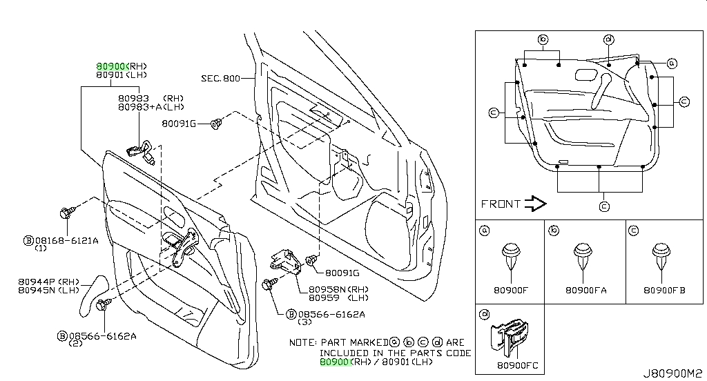 Buy Genuine Nissan 809001V90A (80900-1V90A) Finisher Assembly-Front ...