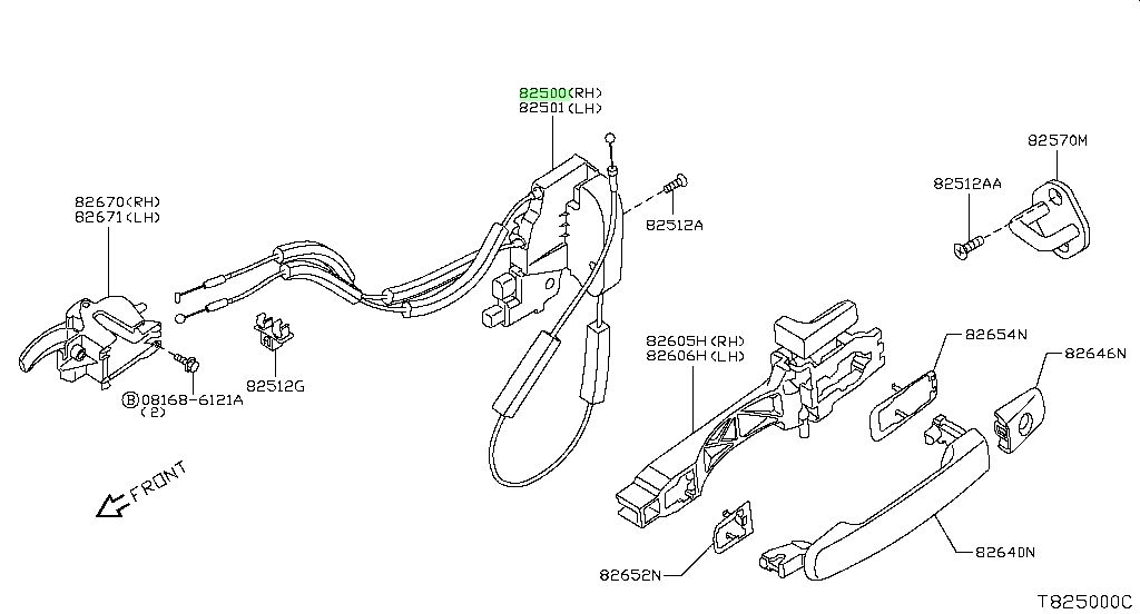 Buy Genuine Nissan 82500JR21A (82500-JR21A) Controller-Lock & Remote ...