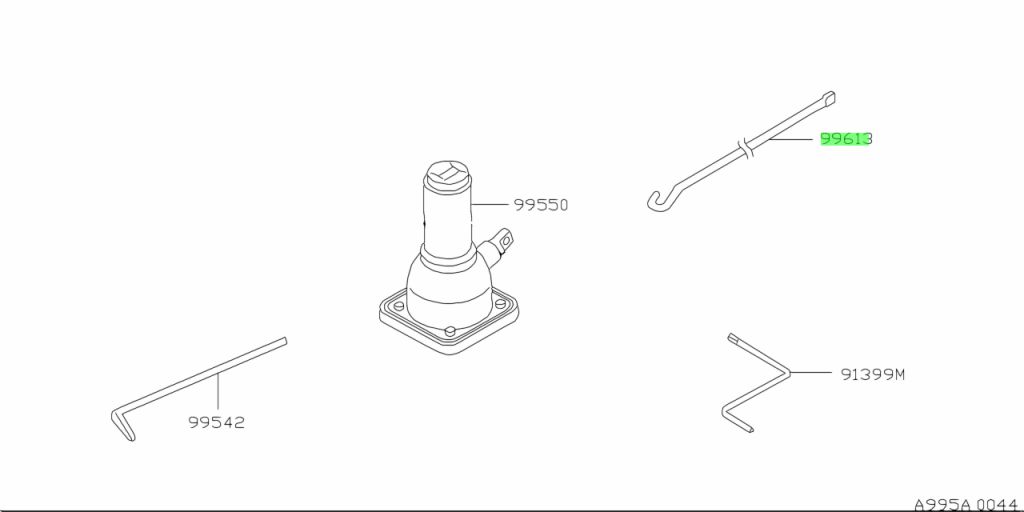 Buy Genuine Nissan 99552VB000 (99552-VB000) Rod, Jack Handle. Prices ...