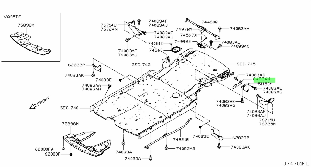 Buy Genuine Nissan F48243JAMB (F4824-3JAMB) Bracket Assembly-Canister ...