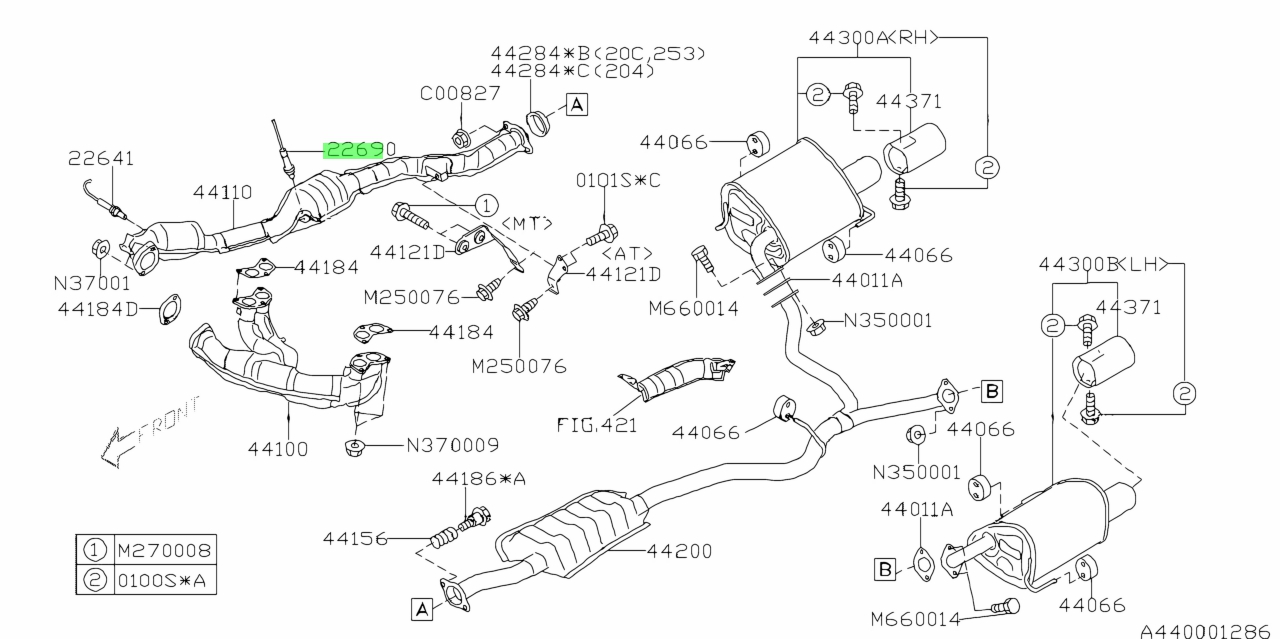 Buy Genuine Subaru 22690AA590 Sensor Assembly-Oxygen. Prices, fast ...