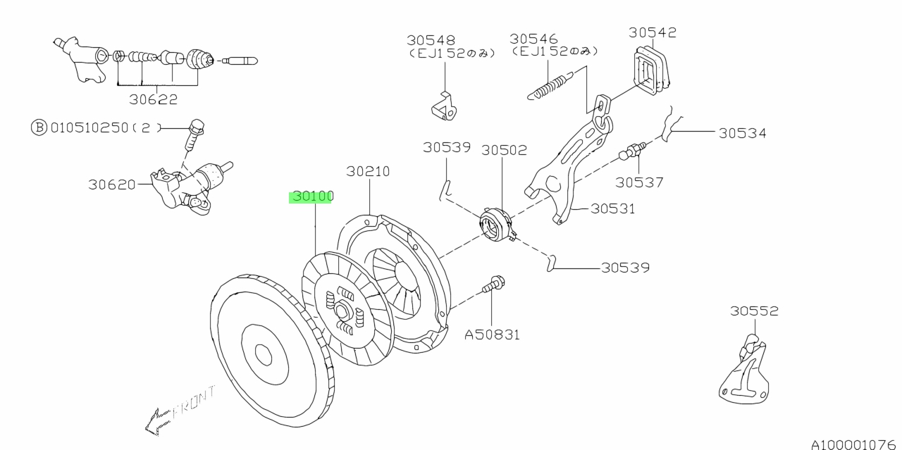 Buy Genuine Subaru 30100AA851 Disk Complete-Clutch. Prices, fast ...